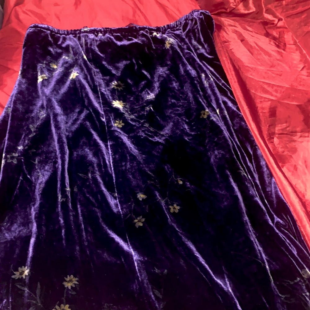 Vintage- Maxi,Rich ,Velvet ,Blue Dress - Gem